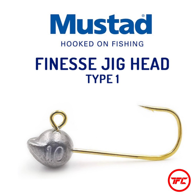 MUSTAD Finesse Jig Head Hook Type 1 (JDM Model) Jighead Ultralight UL ...