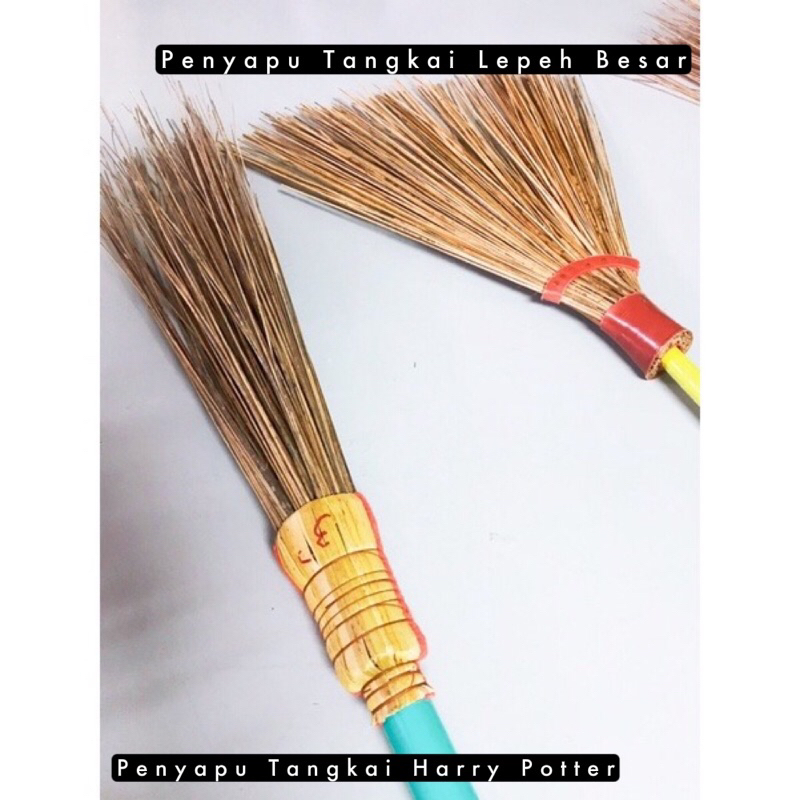 Penyapu Lidi Tangkai Kayu/Lidi Broom With Handle/Outdoor Gardening ...