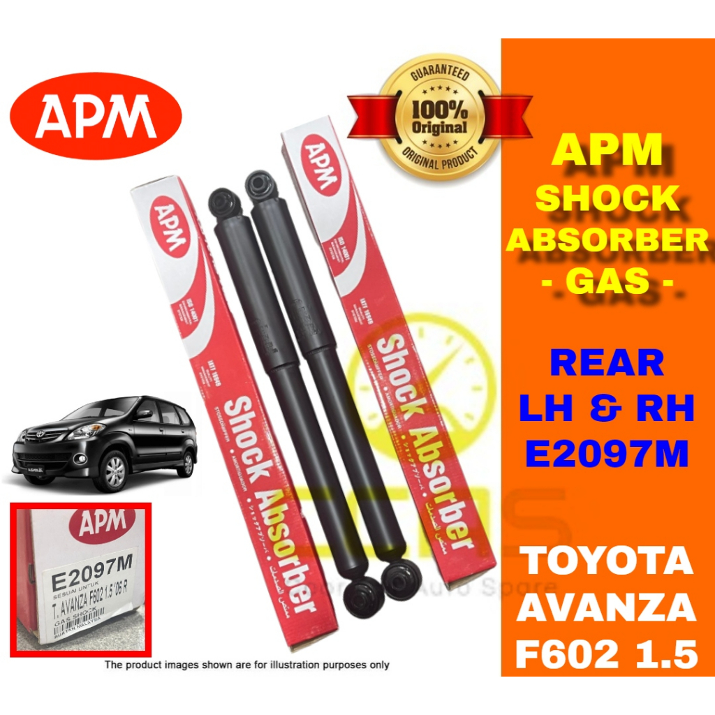 ( 100% ORIGINAL APM ) REAR GAS SHOCK ABSORBER 1PC TOYOTA AVANZA F601 ...