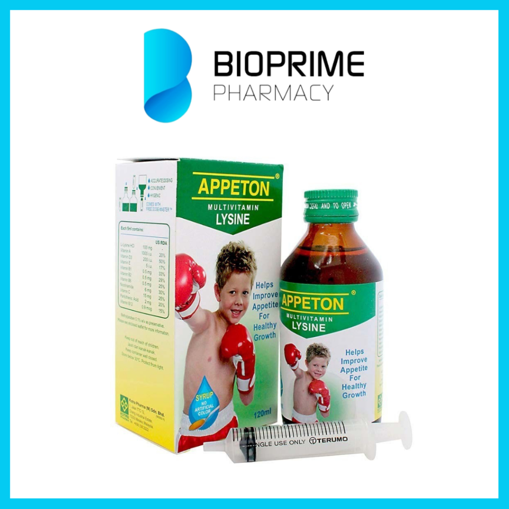 Appeton MV lysine syrup 120ml | Improve Children eating habits ...
