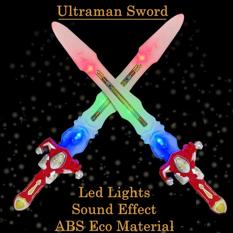 Ultraman Sword Flashing Light Sound Ultraman Hero Sword Toy Mainan ...
