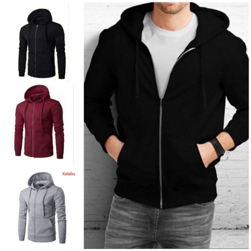 (S-6XL) Kosong Men's Women's hodi jacket All size available ready stock ...