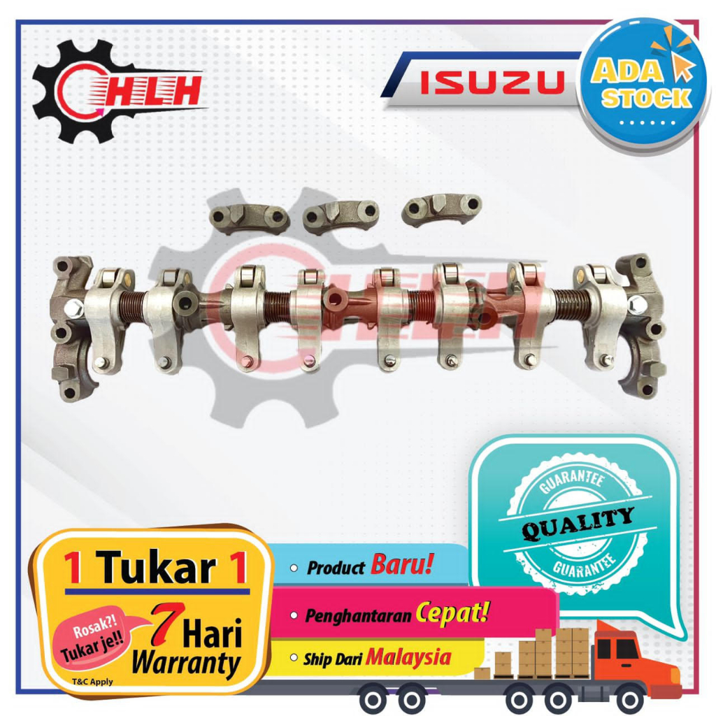 ISUZU NKR NPR HICOM 4.3 MTB170 4HF1 4HG1 ROCKER ARM WITH HOLDER ...
