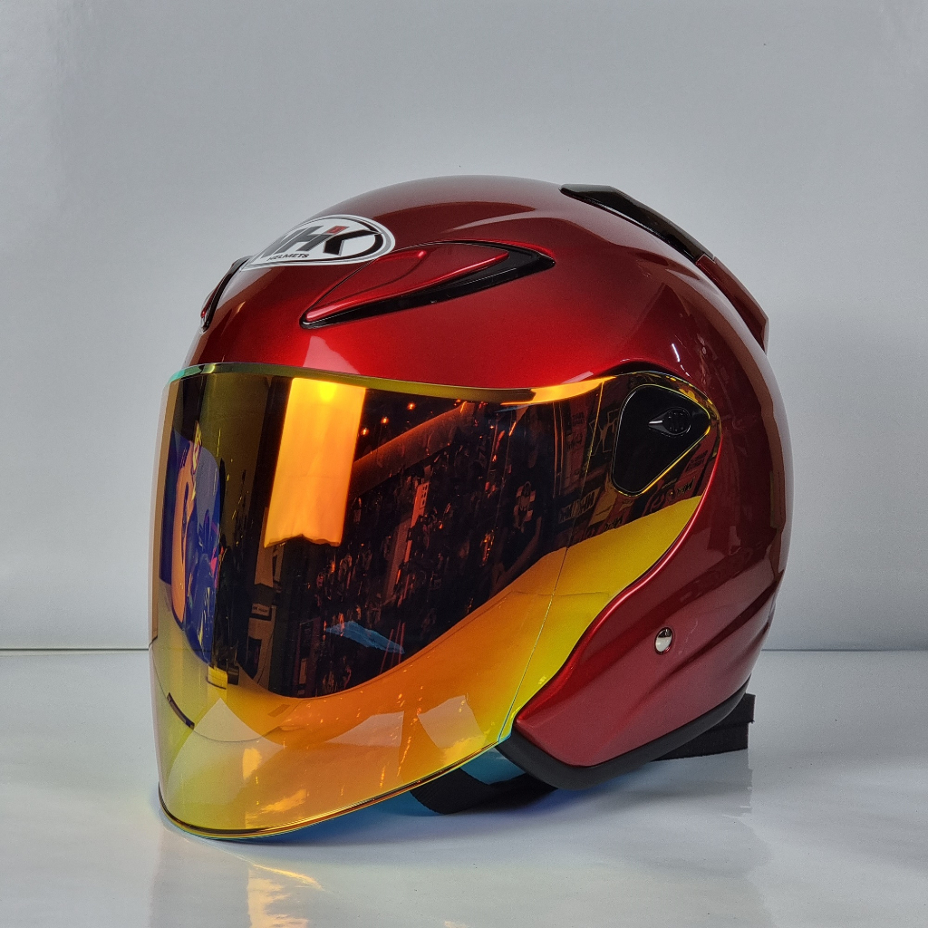 NHK Helmets R6 v2 Solid (Candy Red Glossy) | Shopee Malaysia
