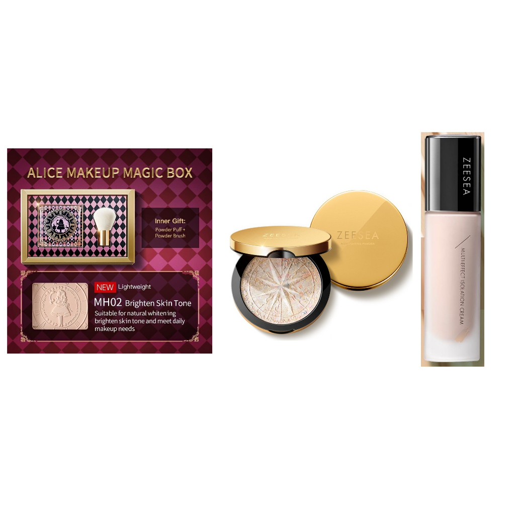 (short exp) ZEESEA Alice Powder Compacts Gift Box (pink MH02)/ makeup premier natural /dreamland ...