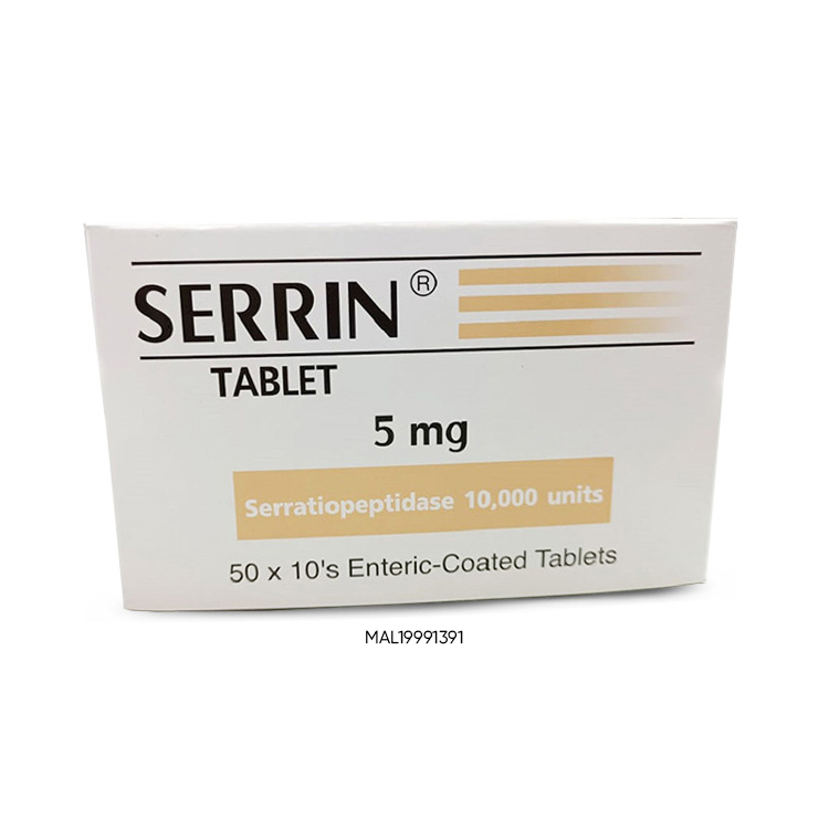 Serrin 5mg tab 10's (1papan) | Shopee Malaysia