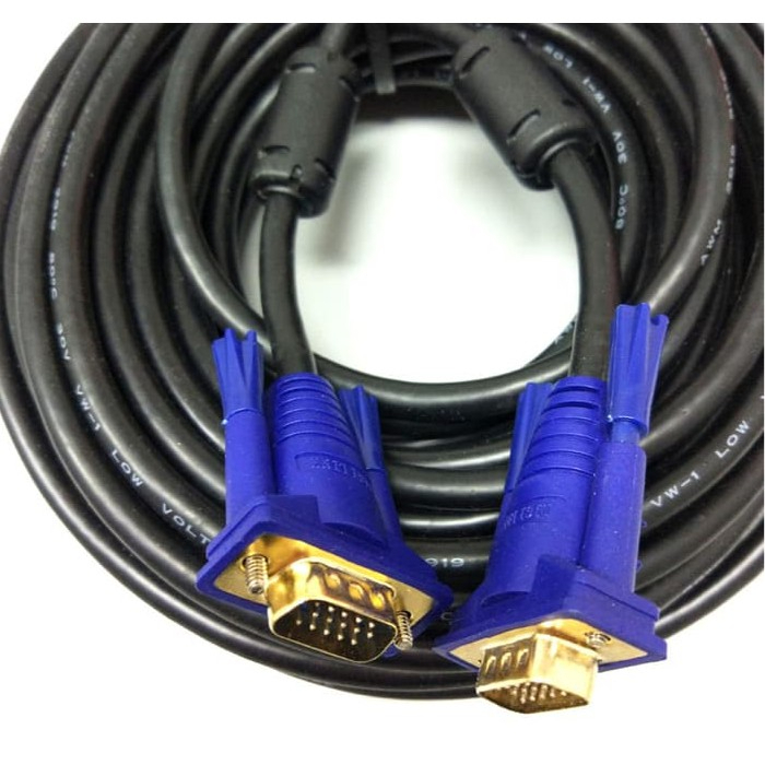 Vga Cable 1.5m/ 3m/ 5m/ 10m/ 15m/ 20m Gold Plated NYK (3+6) | Shopee ...