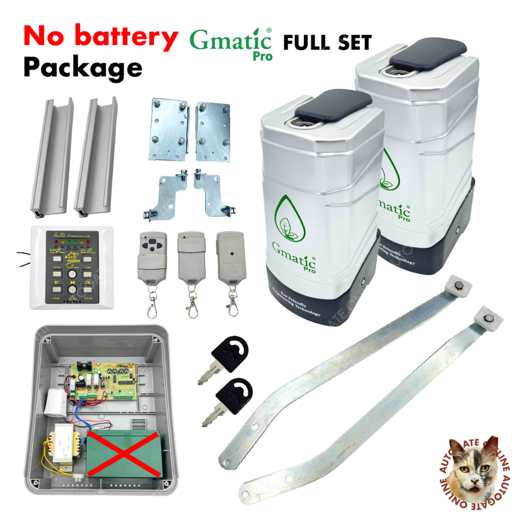 GMATIC PRO ( Full Set ) Autogate Motor for Swing & Folding Gate | Shopee Malaysia