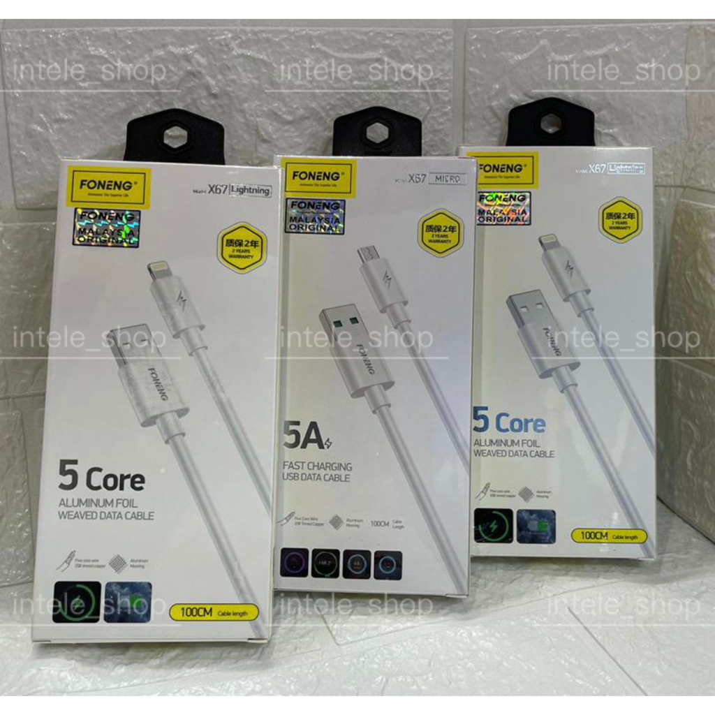 Foneng 5A/5core fast charging data cable X67 (1m) | Shopee Malaysia