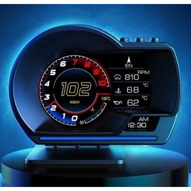 ready stock P6 GPS Car OBD OBD2 Meter Digital Scanner Alarm Speed Gauge ...