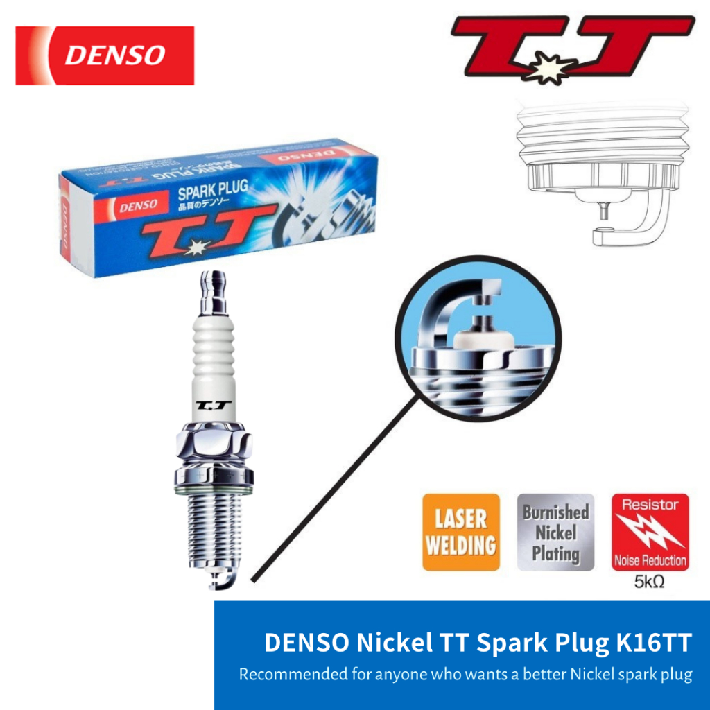 K16TT DENSO Nickel TT Spark Plug For Perodua Viva Kelisa Kenari /Toyota ...