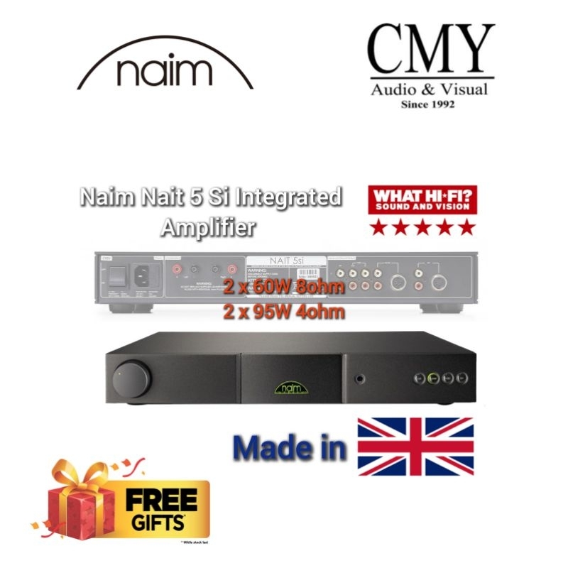 Naim Audio Nait 5 SI Integrated Amplifier With Free Gifts And Naim ...