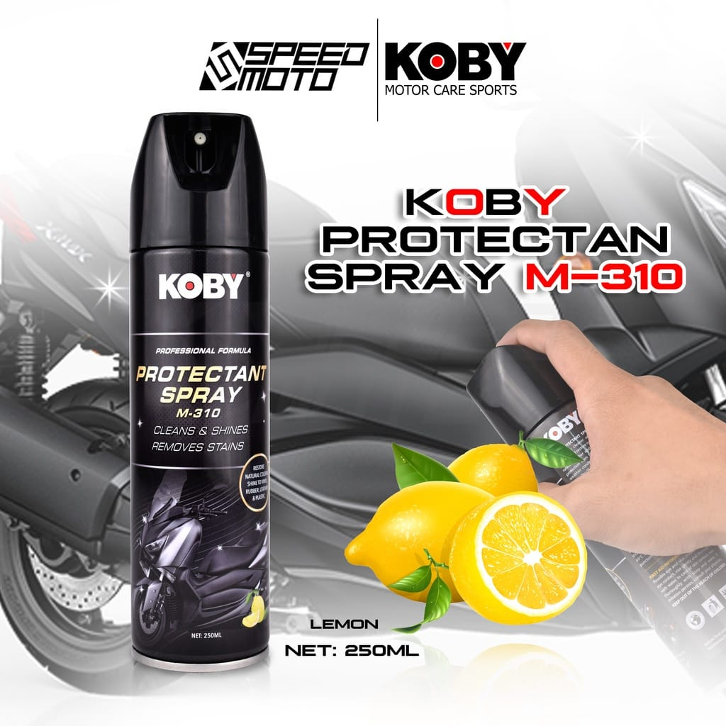 KOBY PROTECTANT SPRAY FOR MATTE& GLOSS SURFACE LEMON 250ML | Shopee ...