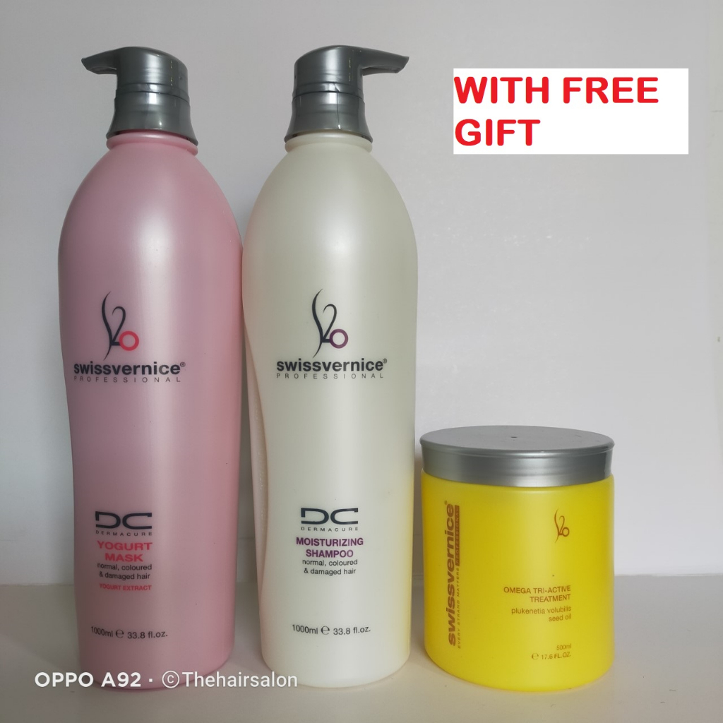 Swissvernice s2o Shampoo & Yogurt Mask & Omega Tri Active Treatment ...