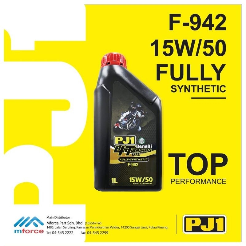 [ New Packaging ] PJ1 F-942 Racing Oil Fully Synthetic 15W-50 (ORIGINAL) | Shopee Malaysia