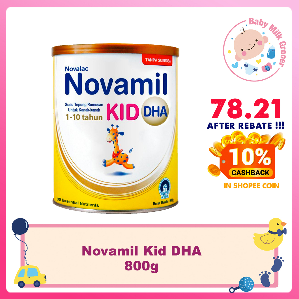 Novamil Kid DHA 800g x 1 (Exp : 02/2024) | Shopee Malaysia
