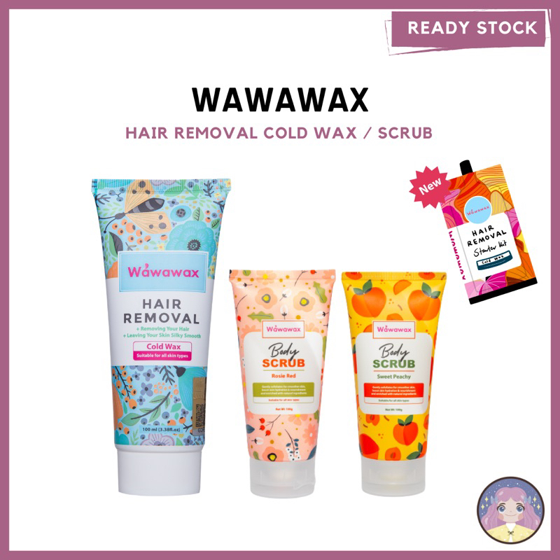 WAWAWAX Hair Removal Cold Wax / BODY SCRUB Buang Cabut Bulu Ketiak ...