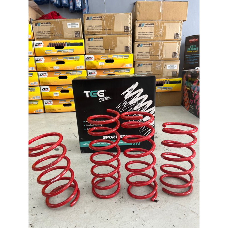 PERODUA MYVI 2018 G3 SPORT SPRING LOWERED SPORT SPRING TEG RACING ...