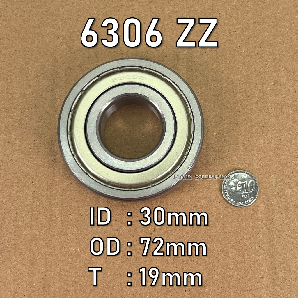 Ball Bearing 6300 6301 6302 6303 6304 6305 6306 6307 ZZ Metal Shield RS Rubber Shield | Shopee ...