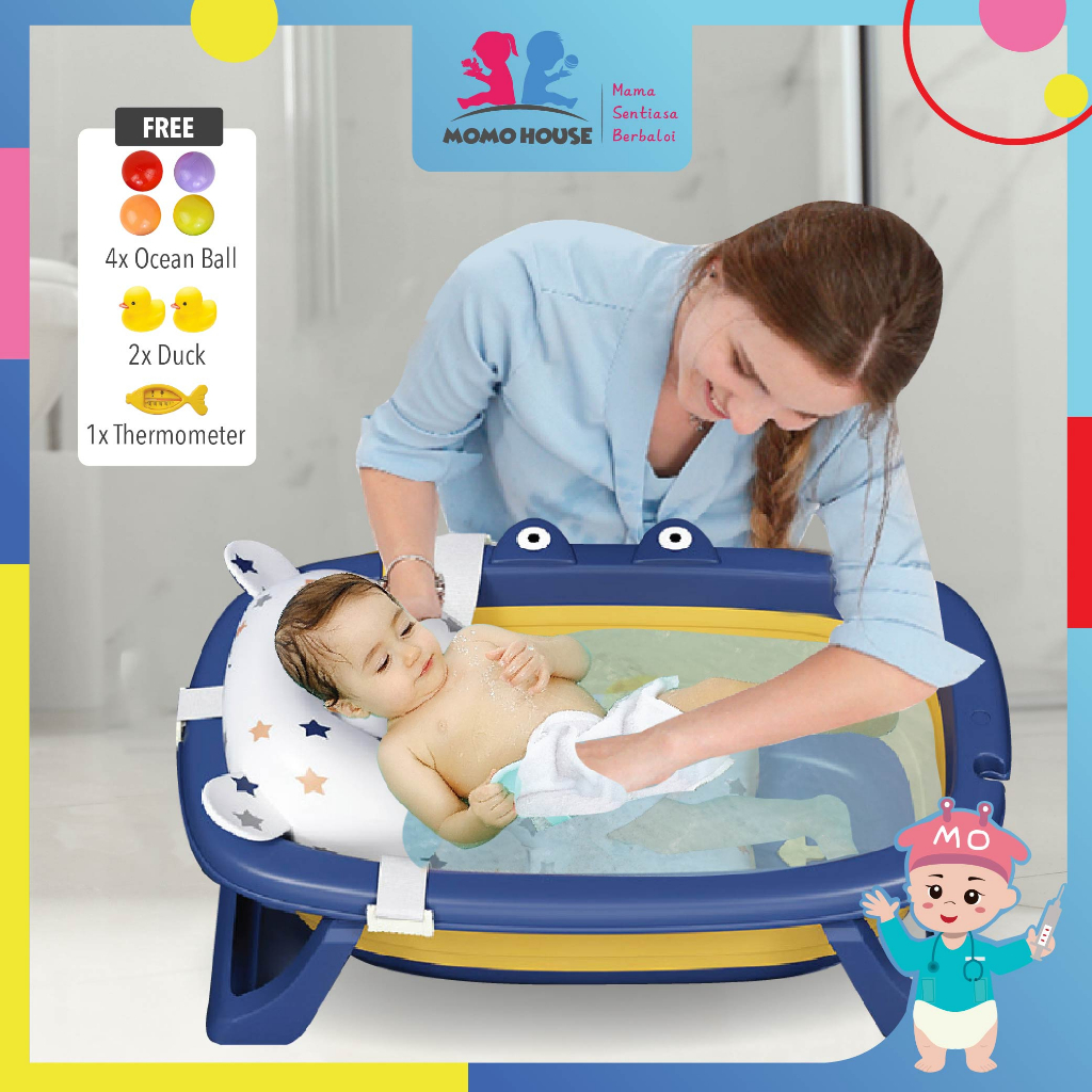Foldable Baby Bath Tub Basin Mandi Baby Bathtub Tub Mandi Baby Shower ...