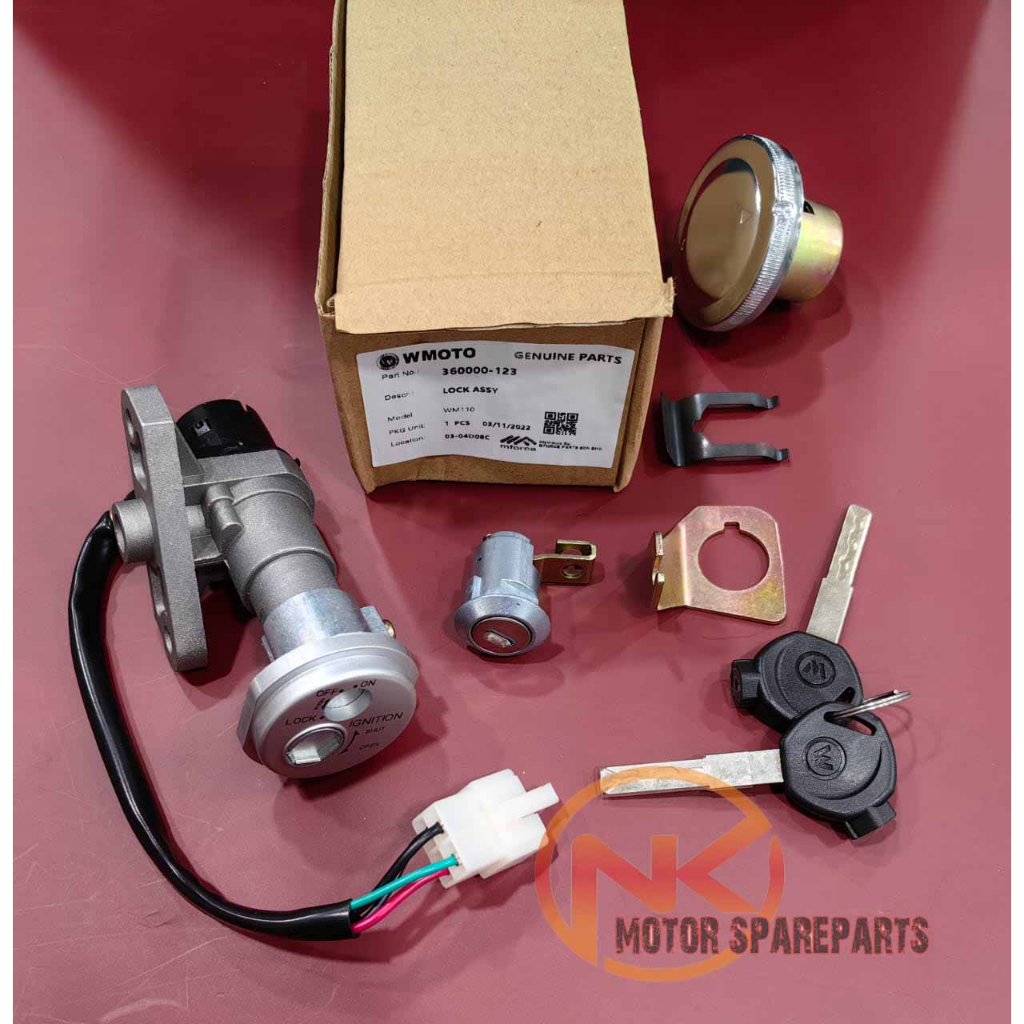 WMOTO WM110 Lock assy/ Main switch set/ Switch engine set 100% original ...