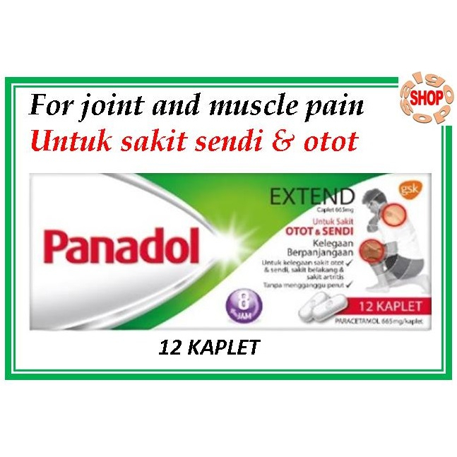 Panadol Extend (665mg x 12's) Kaplets | Shopee Malaysia