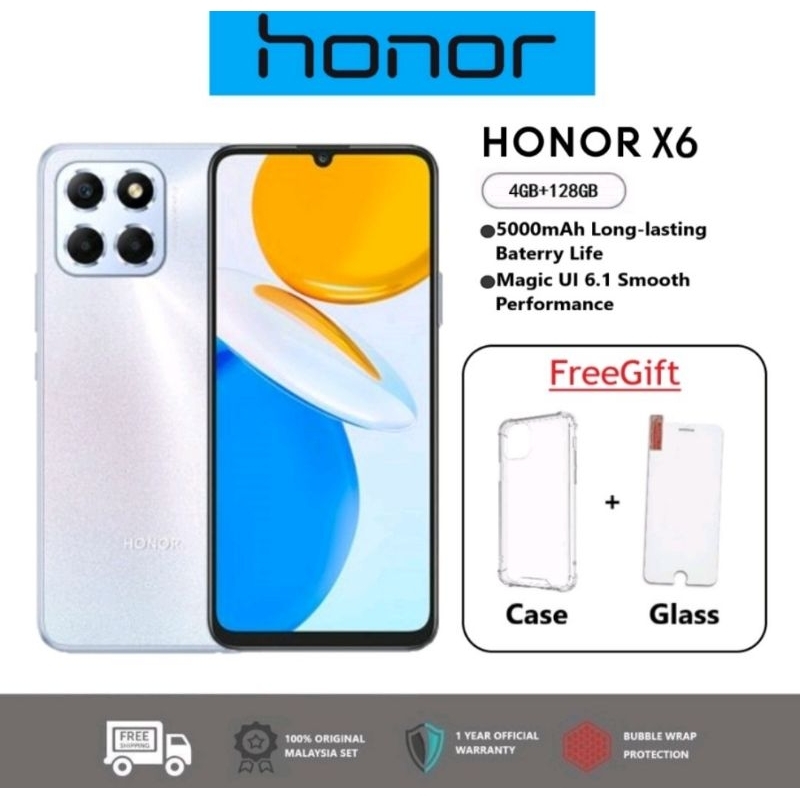 (Clearance) Honor X6 (4GB RAM + 128GB ROM) | 5000mAh Battery | 100% ...