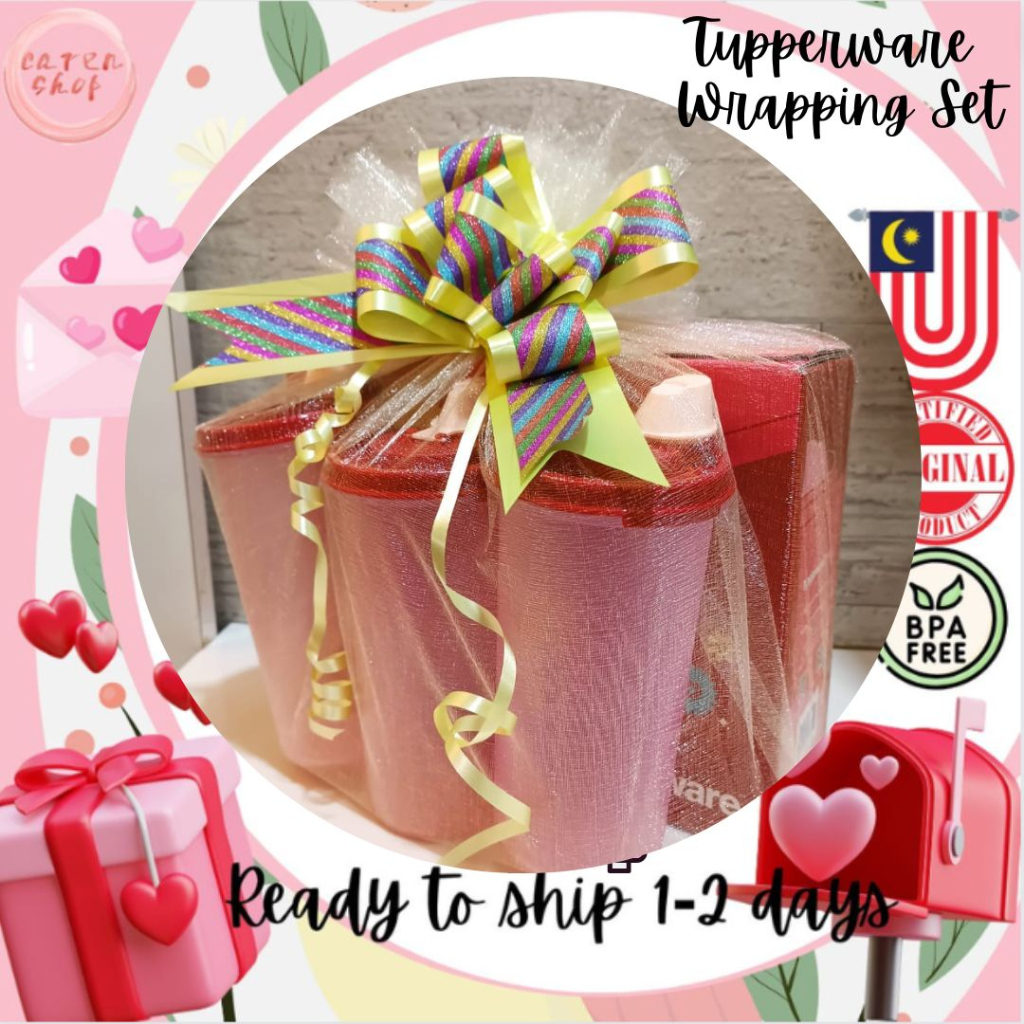🎁 Hadiah Tupperware🎁REKA PESANAN Wish card 🎁Tupperware GIFT BOX Large ...