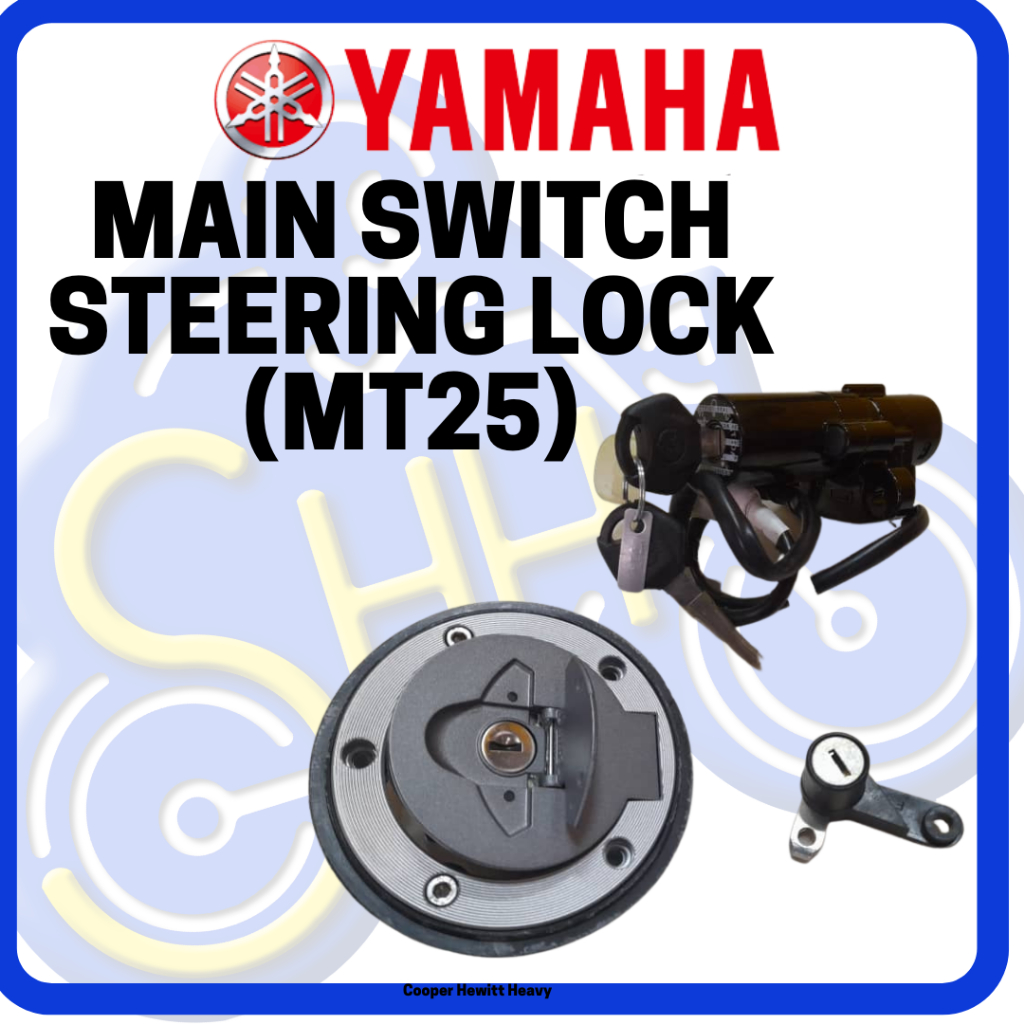 ORIGINAL YAMAHA MOTOR MT25 MAIN SWITCH STEERING LOCK MT25 MT KUNCI ...