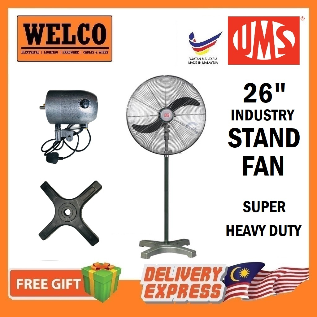 UMS 26" INDUSTRY STAND FAN [UIF-26S ] 100% COPPER MOTOR, SUITABLE ...