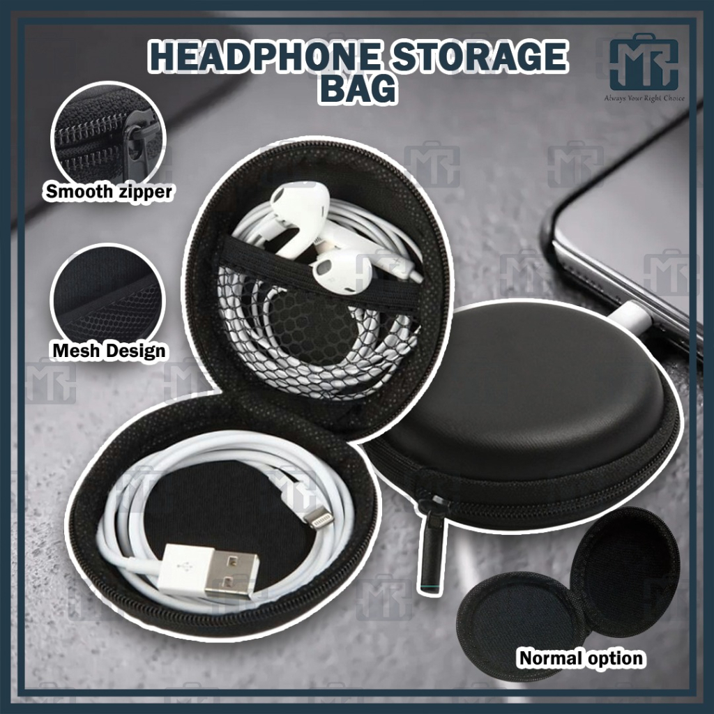 MR Portable Travel Earphone Storage Bag Multifunctional USB Phone ...