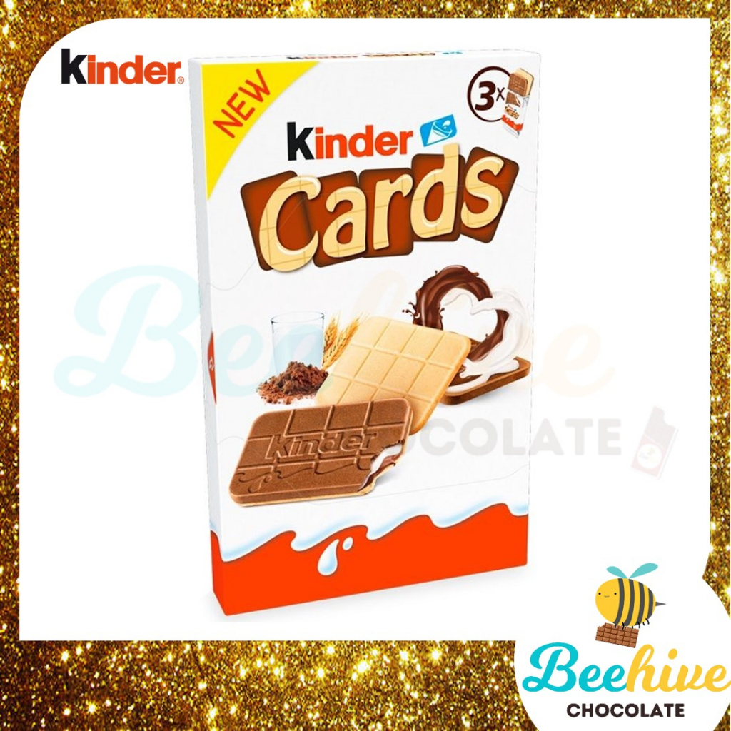 Kinder Cards Crunchy Biscuit Chocolate Filling T2x3 76g | Shopee Malaysia