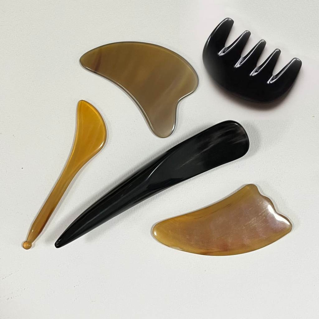 Genuine cow horn "Gua Sha" scraping stick/sheep horn scraping plate ...