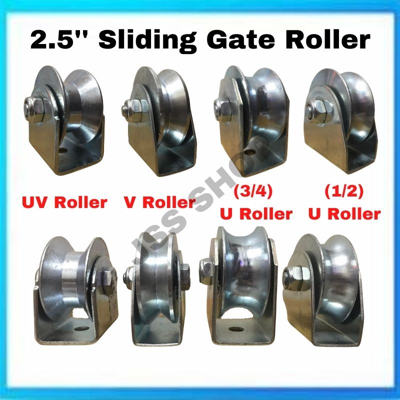 2 1/2'' AUTO GATE SLIDING ROLLER/GATE ROLLER/RODA PAGAR(1PCS) | Shopee ...