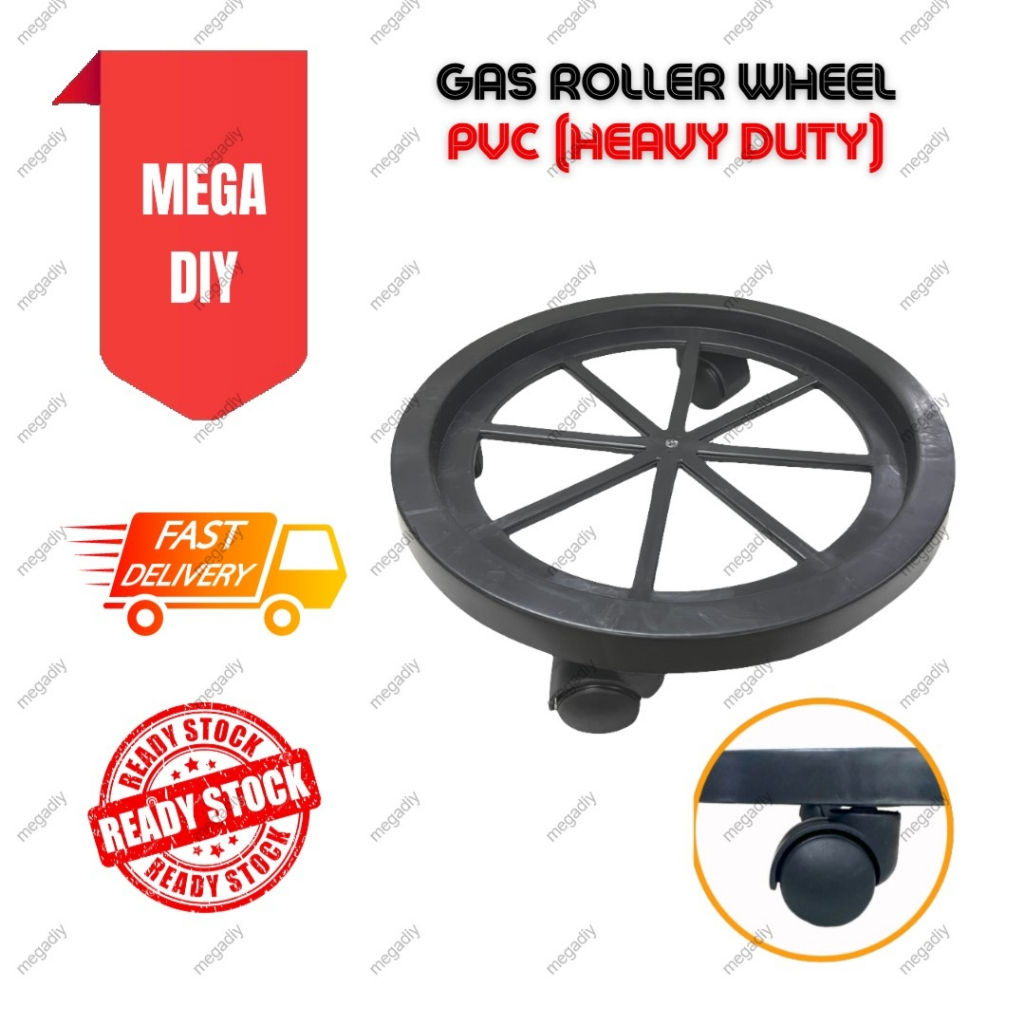 High Quality Gas Roller Wheel Gas Tank Trolley Stand Base PVC Heavy ...
