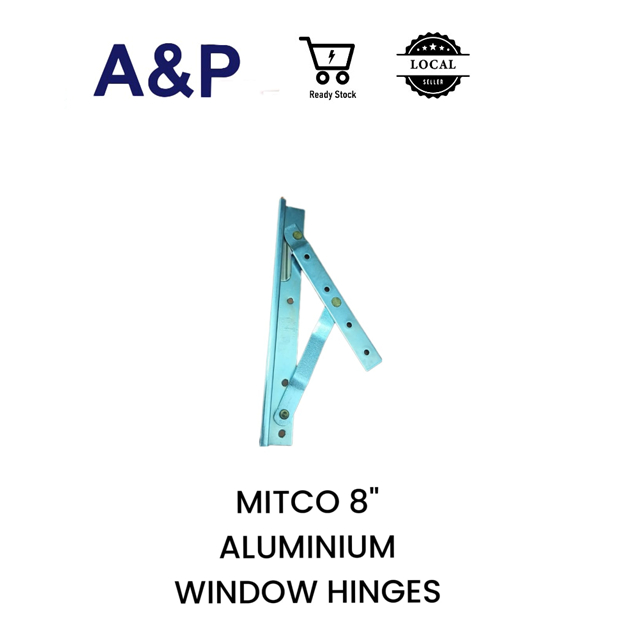 MITCO 8'' ALUMINIUM WINDOW HINGES | Shopee Malaysia