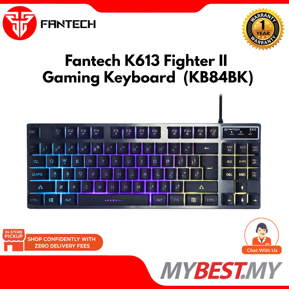 Fantech Fighter II Gaming Keyboard K613 (KB84BK) | Shopee Malaysia