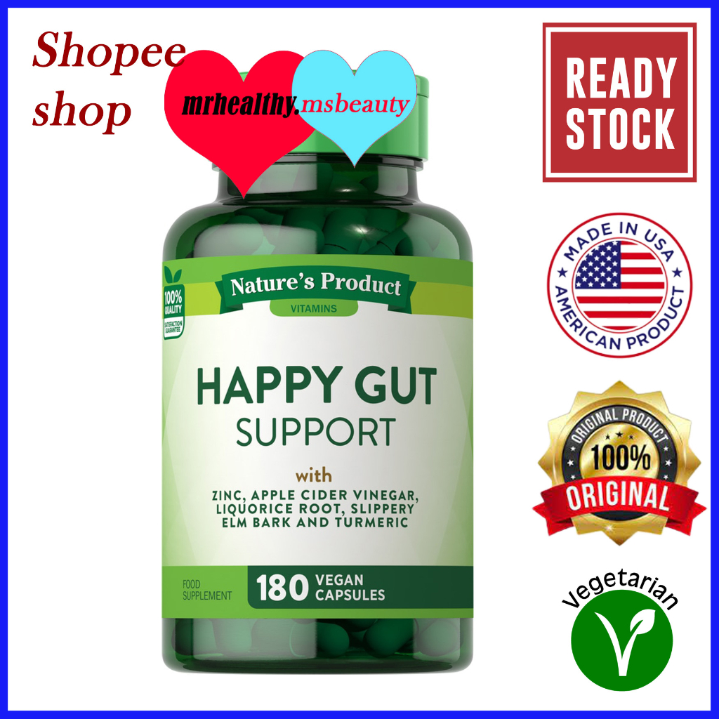 Nature's Product Happy Gut Support, 180 Vegan Capsules | Shopee Malaysia