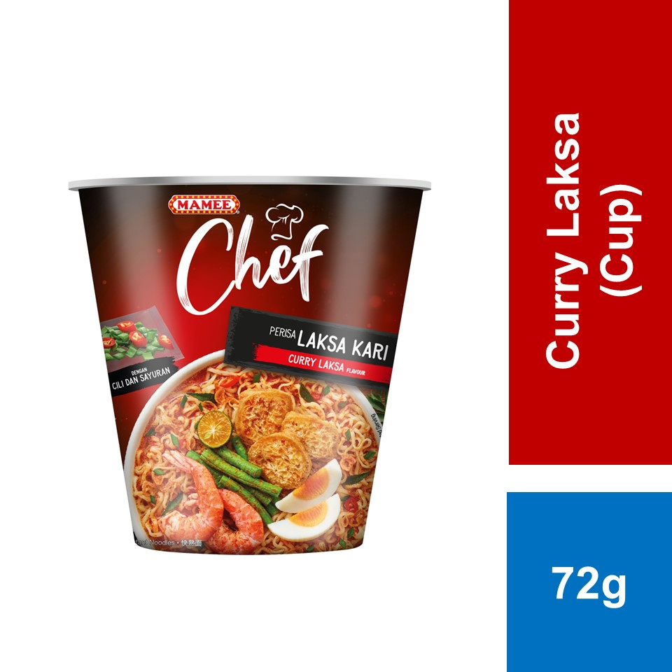 Mamee Chef Cup Curry Laksa 72g | Shopee Malaysia