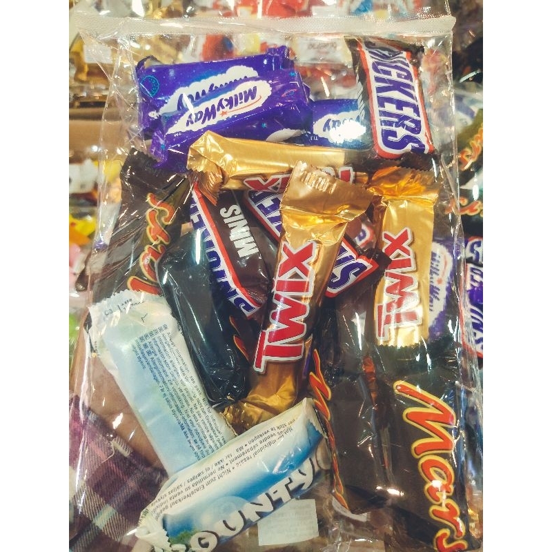 Coklat Langkawi Mix Minis Bounty/Snickers/Mars/Milky Way,Twix | Shopee ...