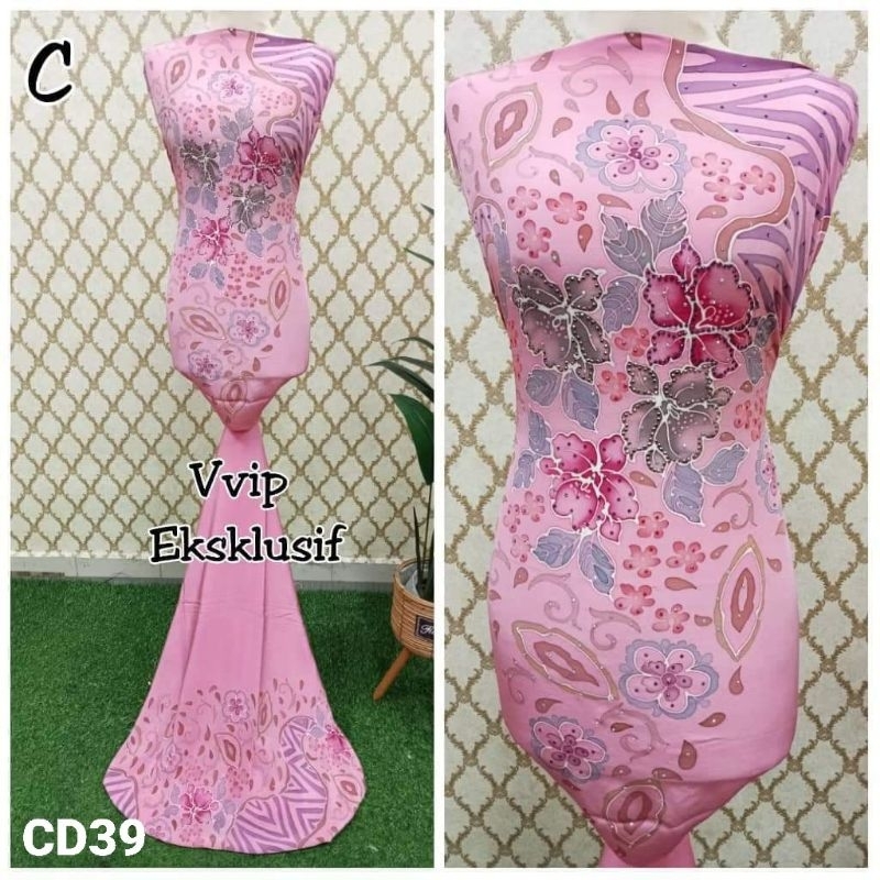 Batik Lukis Kelantan Sutera Crepe Vvip Eksklusif Daimond (Kain Pasang ...