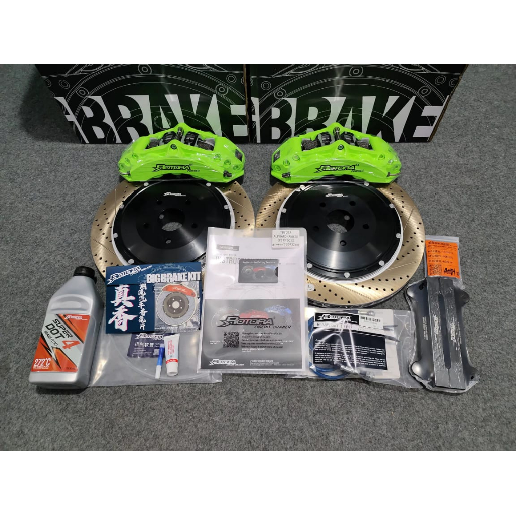 Rotora RF603X 6pot Brake kit - Toyota Alphard Vellfire Estima | Shopee ...