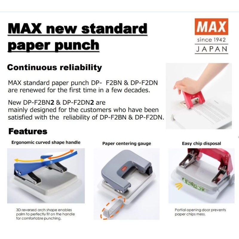 Max Punch DP-F2DN Puncher D Type - 27Sheets (Large) | Shopee Malaysia