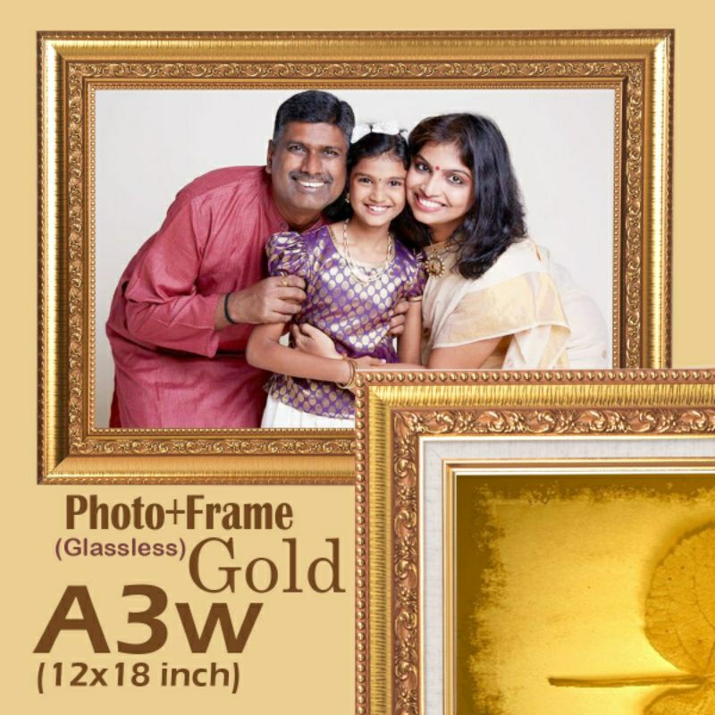 Photo + frame #Size A3 to A2#12R to 20R#Gambar Dan Bingkai#Glassless ...