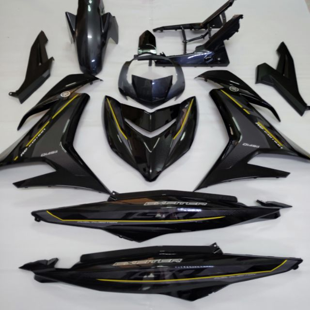 Yamaha Y15ZR V1 V2 Exciter RC 8 Motor Y15 Ysuku Black Color line kuning ...