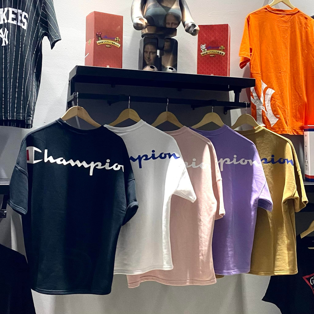 CHAMPION LIMITED BACK WORDING OVERSIZE LOGO TEE | Shopee Malaysia