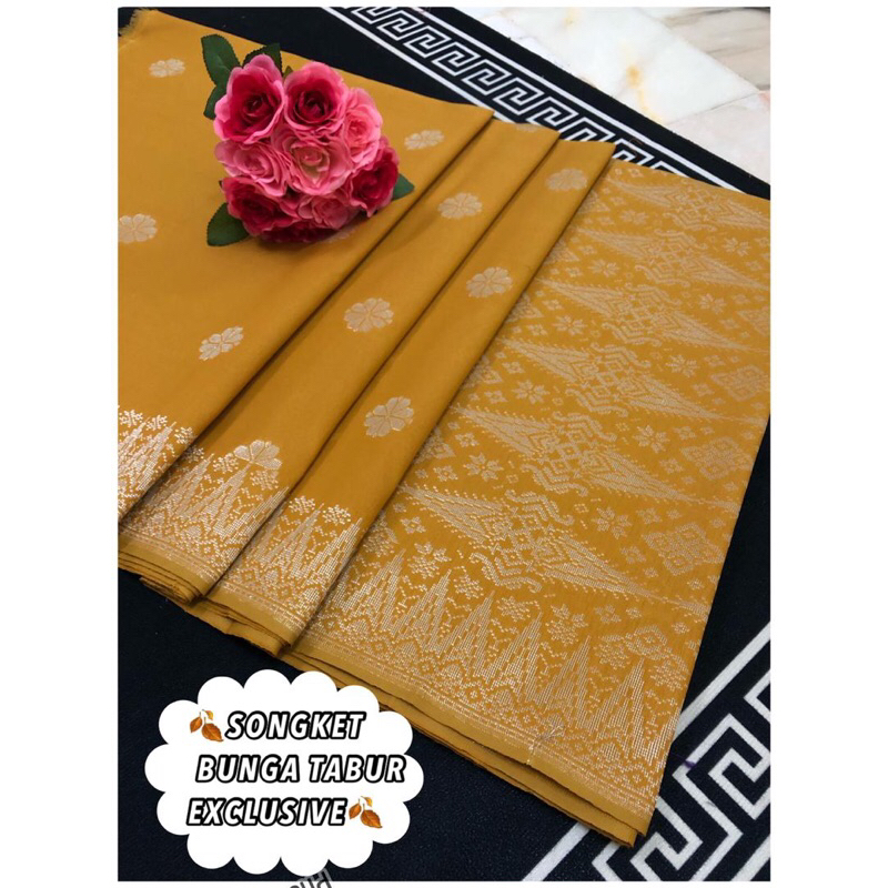 Songket bunga tabur, tenun,kain pasang,READY STOCK 2021 ...