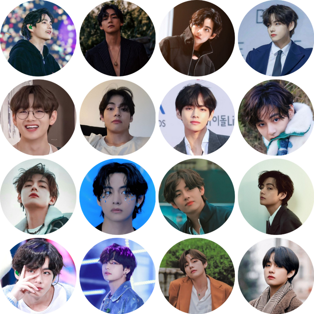 BTS V Kim Taehyung Button Badge 58mm | Shopee Malaysia