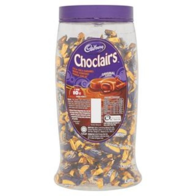 Cadbury Choc Eclairs Caramel Candy Original, Gula Gula Karamel Jar Pack ...