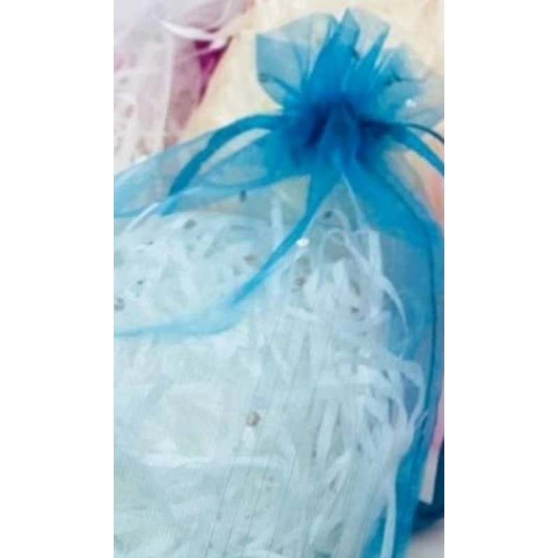 100 pcs organza bag uncang wedding doorgift pouch bag organza uncang ...
